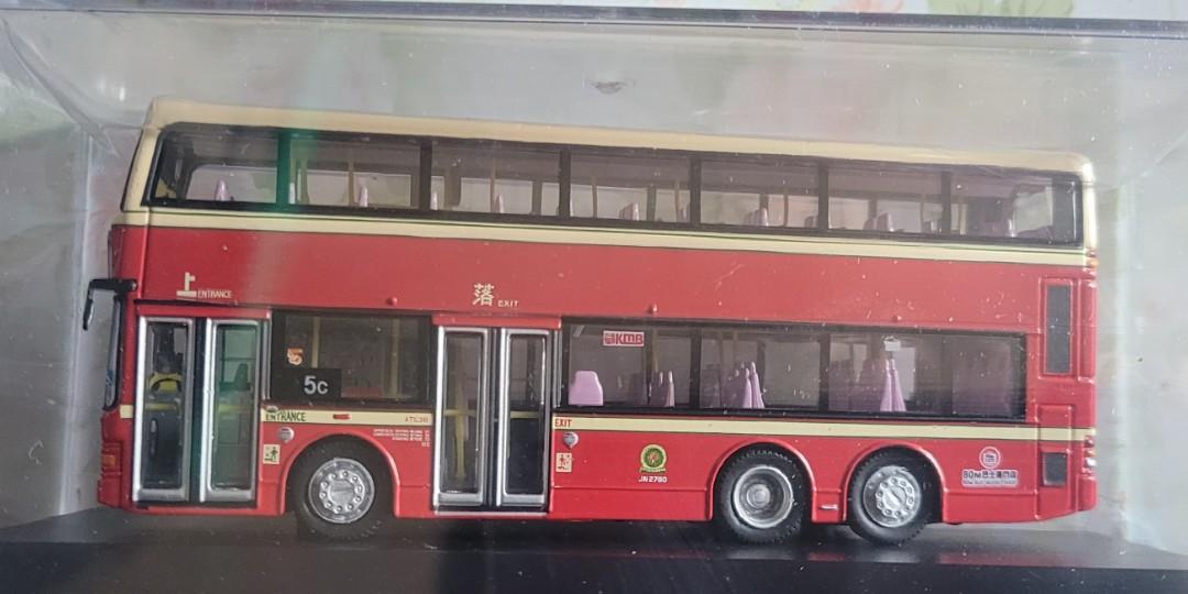 1:76 九巴 懷舊色彩巴士系列 1 - 丹尼士三鋒都普 10.6m JN2780@5C 巴士模型, 興趣及遊戲, 玩具 & 遊戲類 - Carousell