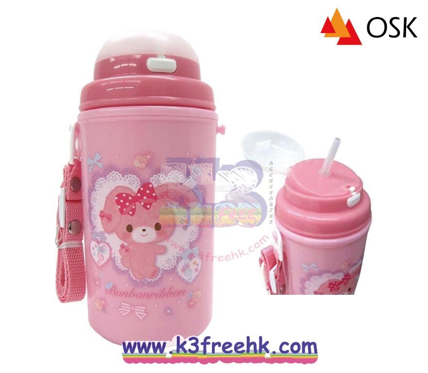 日本製 OSK BonBonRibbon 水樽 450ml, 兒童＆孕婦用品, 嬰兒及小童流行時尚 - Carousell