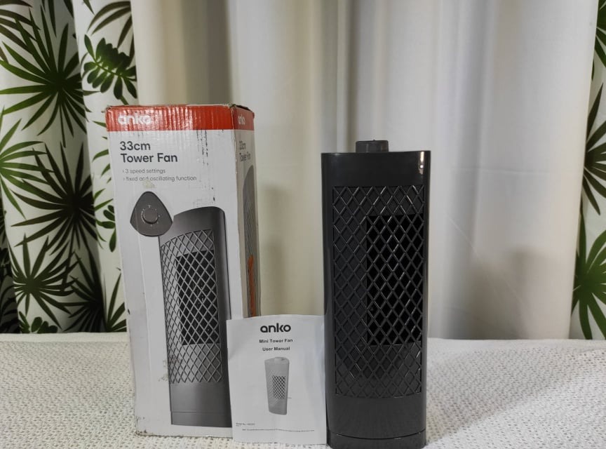 Anko 33 cm Tower Fan, Furniture & Home Living, Lighting & Fans, Fans on ...