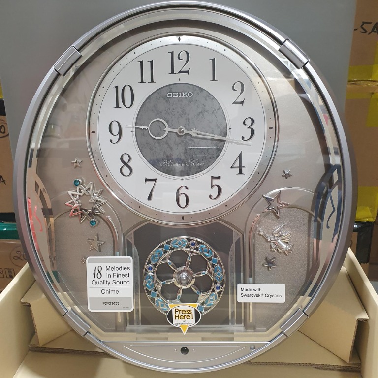 *BACK IN DEMAND* Seiko QXM375ST Melodies in Motion Wall Clock QXM375S ...