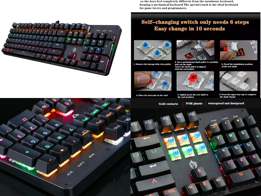 Bajeal Mechanical Keyboard (hotswappable), Computers & Tech, Parts ...