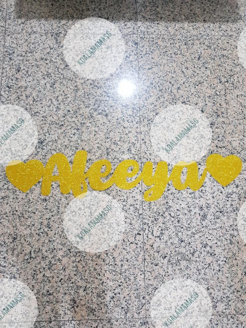 Calligraphy name backdrop, Hobbies & Toys, Occasions & Party Supplies ...