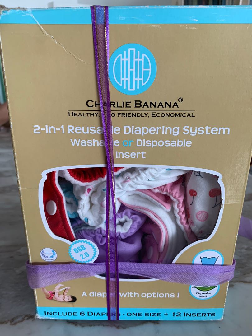 Charlie Banana Reusable diapers, Babies & Kids, Bathing & Changing ...