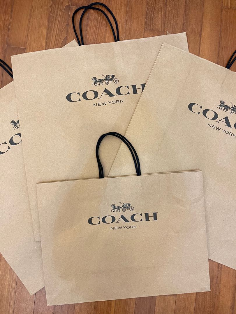 Coach paper bags, Everything Else on Carousell