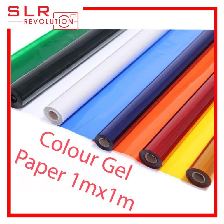 Colour Gel Paper 1m x 1m, Photography, Video Cameras on Carousell