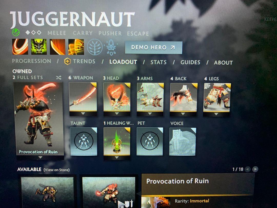 Dota 2 Juggernaut Provocation of ruin, Video Gaming, Video Games, Xbox ...