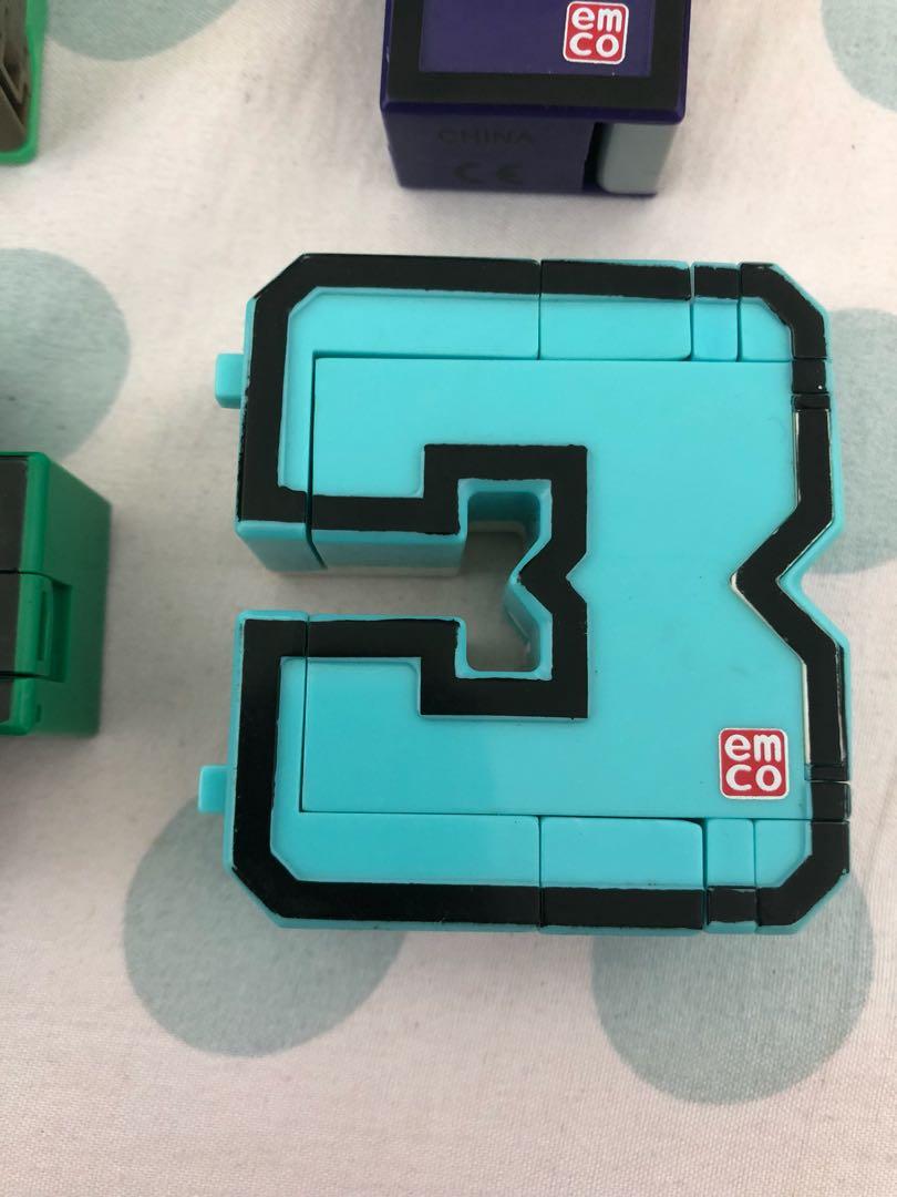 emco Numbers Robots transform Toy x 4, Hobbies & Toys, Toys & Games on ...