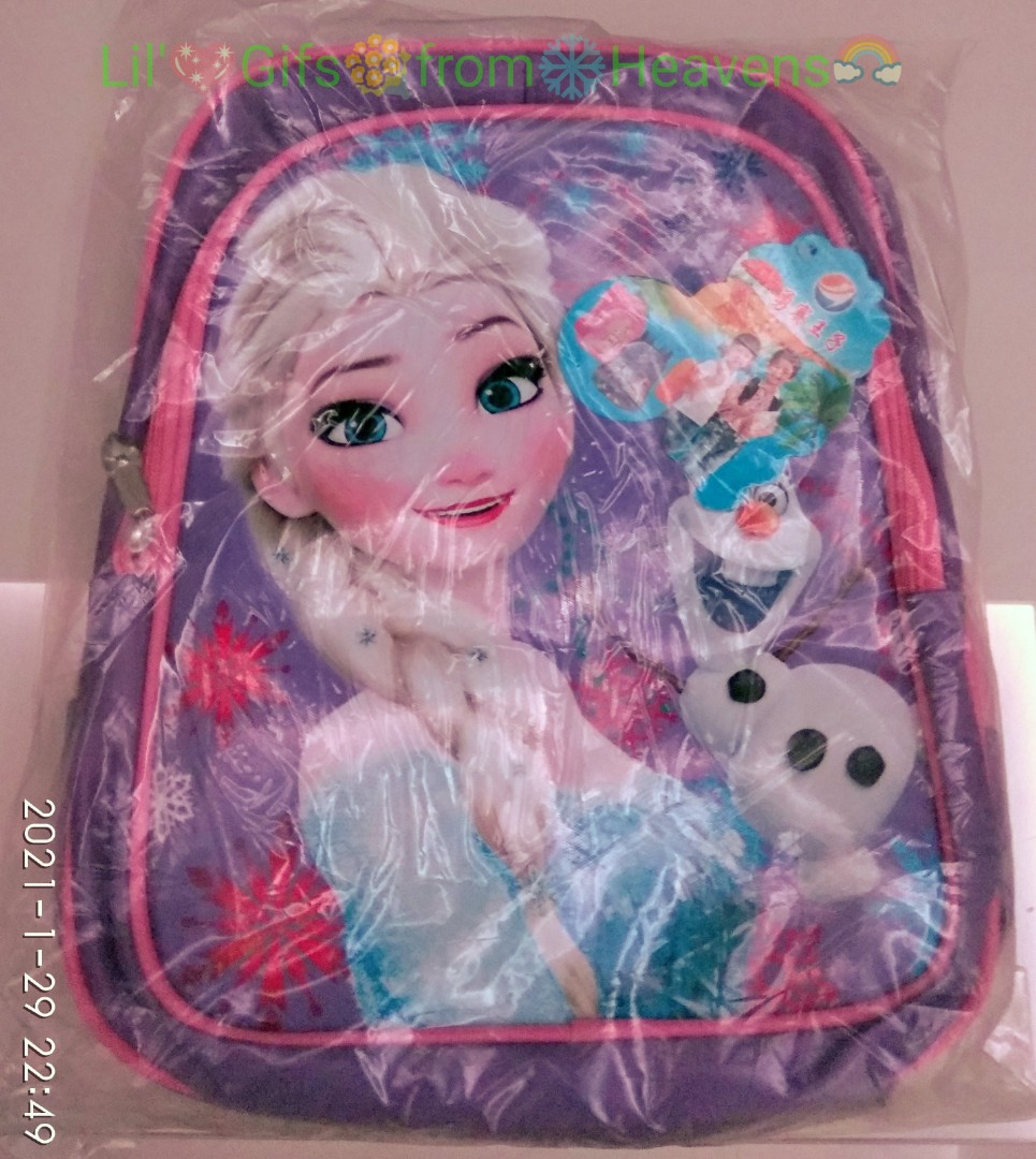 Frozen Elsa School Bag, Babies & Kids, Going Out, Diaper Bags & Wetbags ...