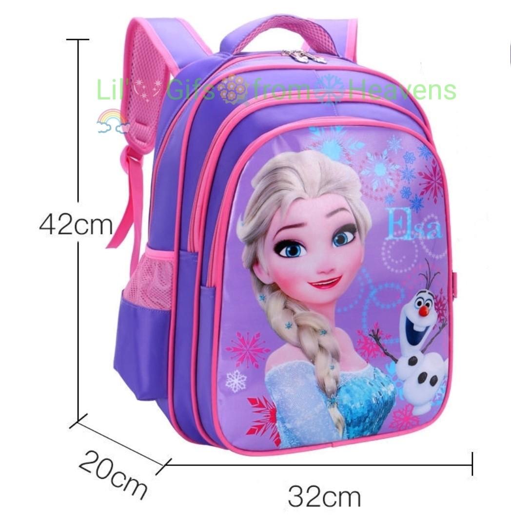 Frozen Elsa School Bag, Babies & Kids, Going Out, Diaper Bags & Wetbags ...