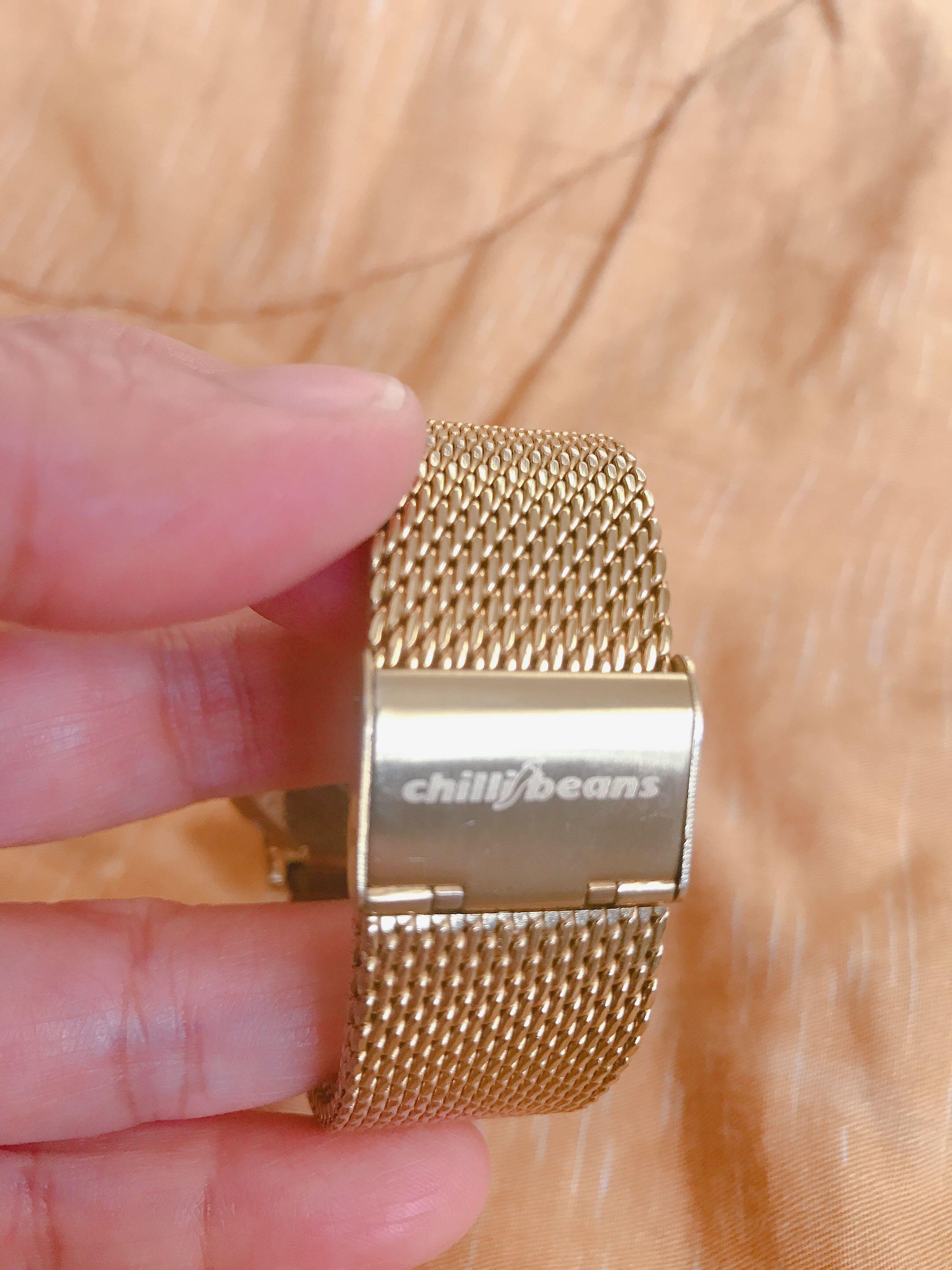 Chilli beans Gold Watch, Women's Fashion, Watches & Accessories ...