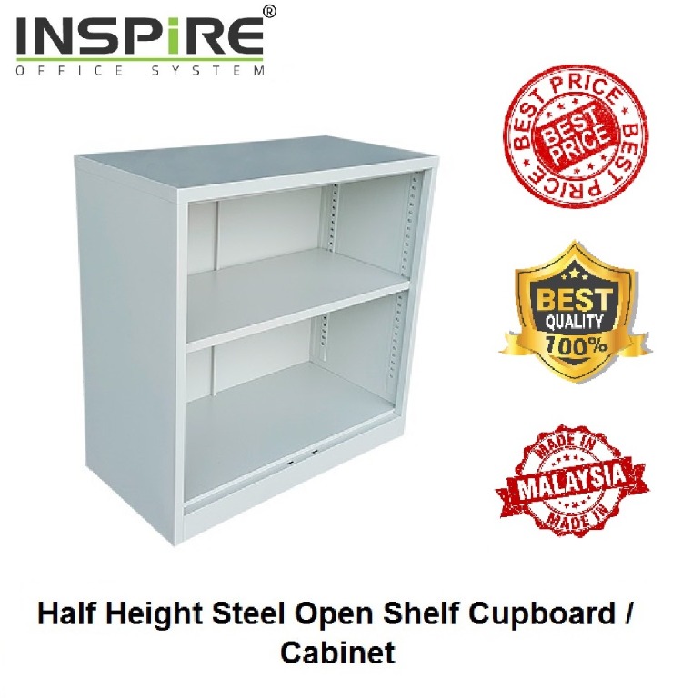 Half Height Steel Open Shelf Cupboard | Cabinet, Furniture & Home ...