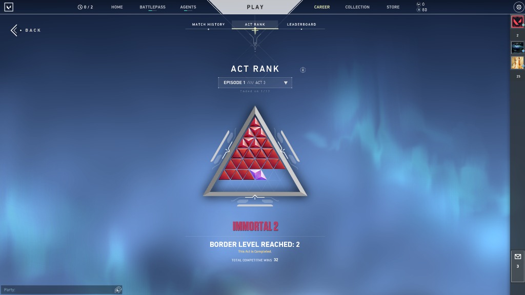 Valorant Immortal Account [EMPTY], Video Gaming, Gaming Accessories ...