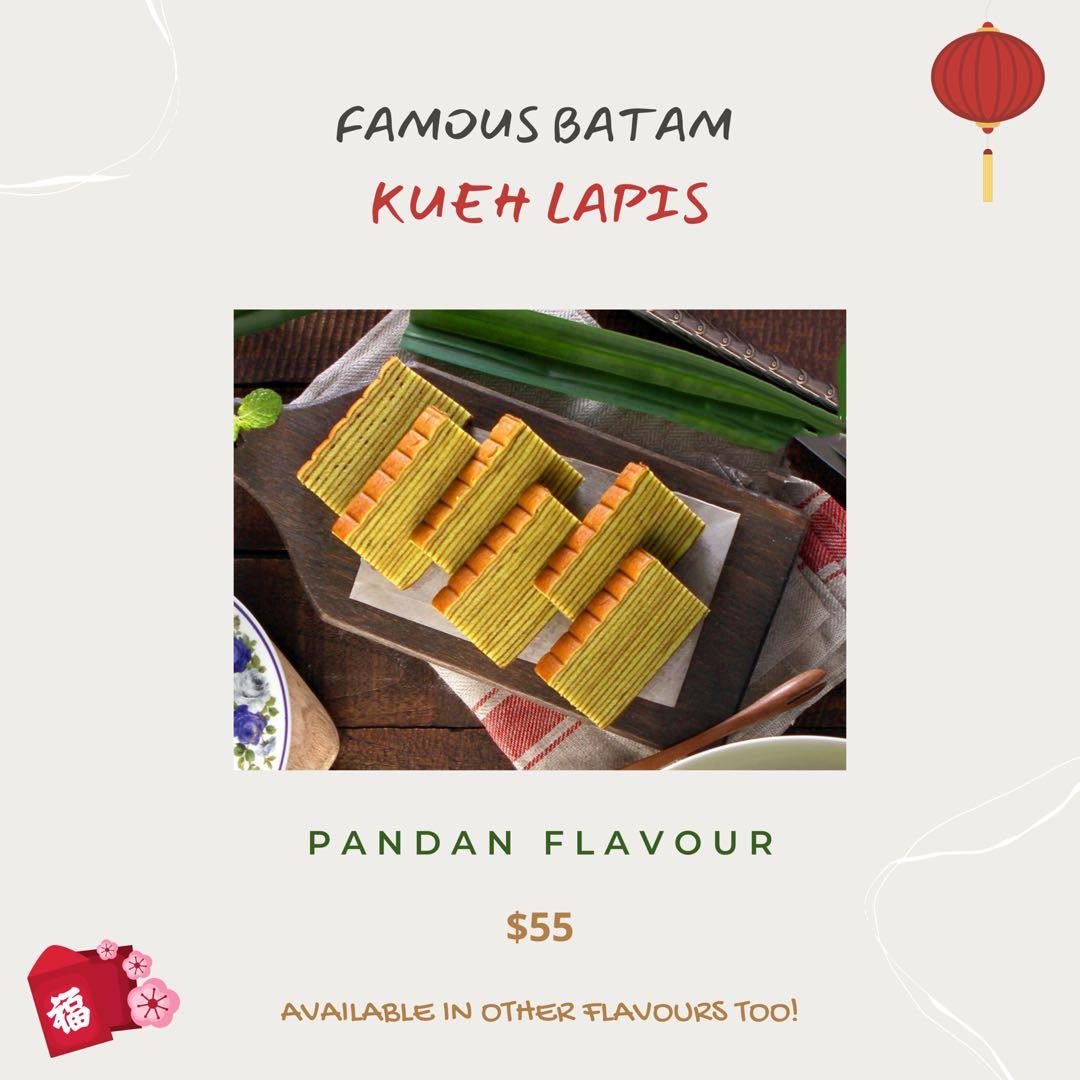 Lamoist Batam Famous Kueh Lapis, Food & Drinks, Homemade Bakes on Carousell
