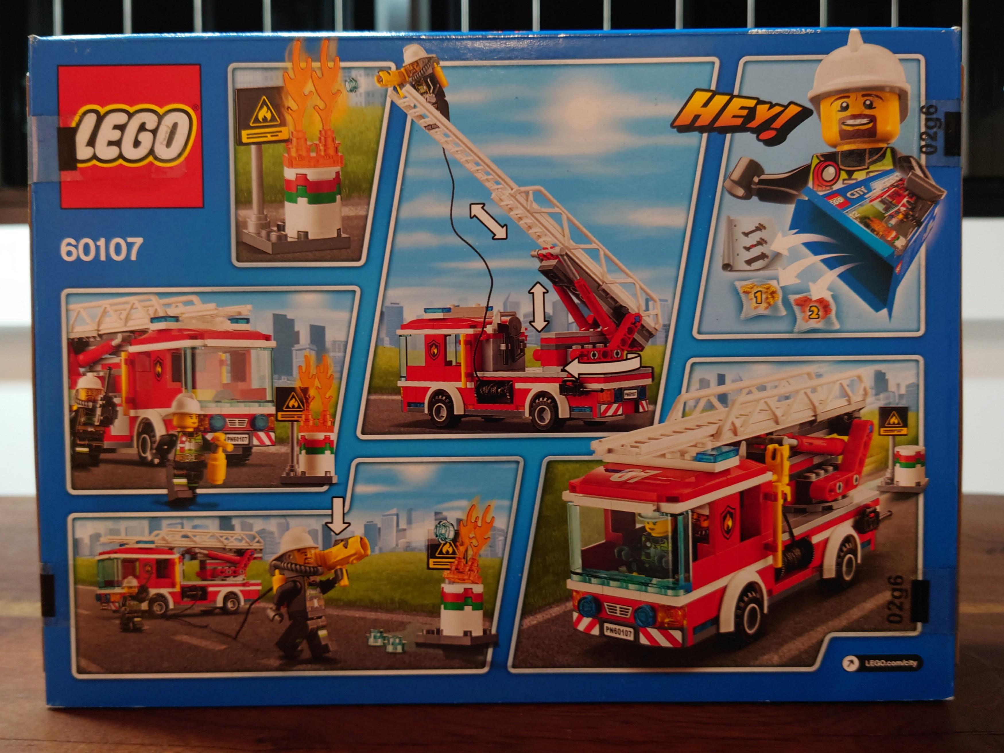 Lego City 60107 Fire Ladder Truck, Hobbies & Toys, Toys & Games on Carousell