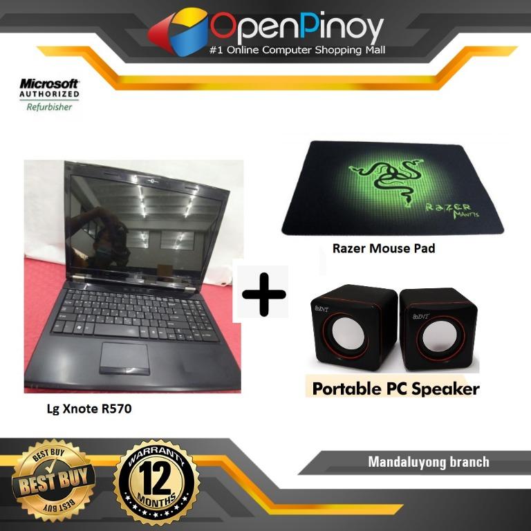LG Xnote R570 Intel Core i5-M460 2.53ghz with MAR WIN 10 + Razer Mouse ...