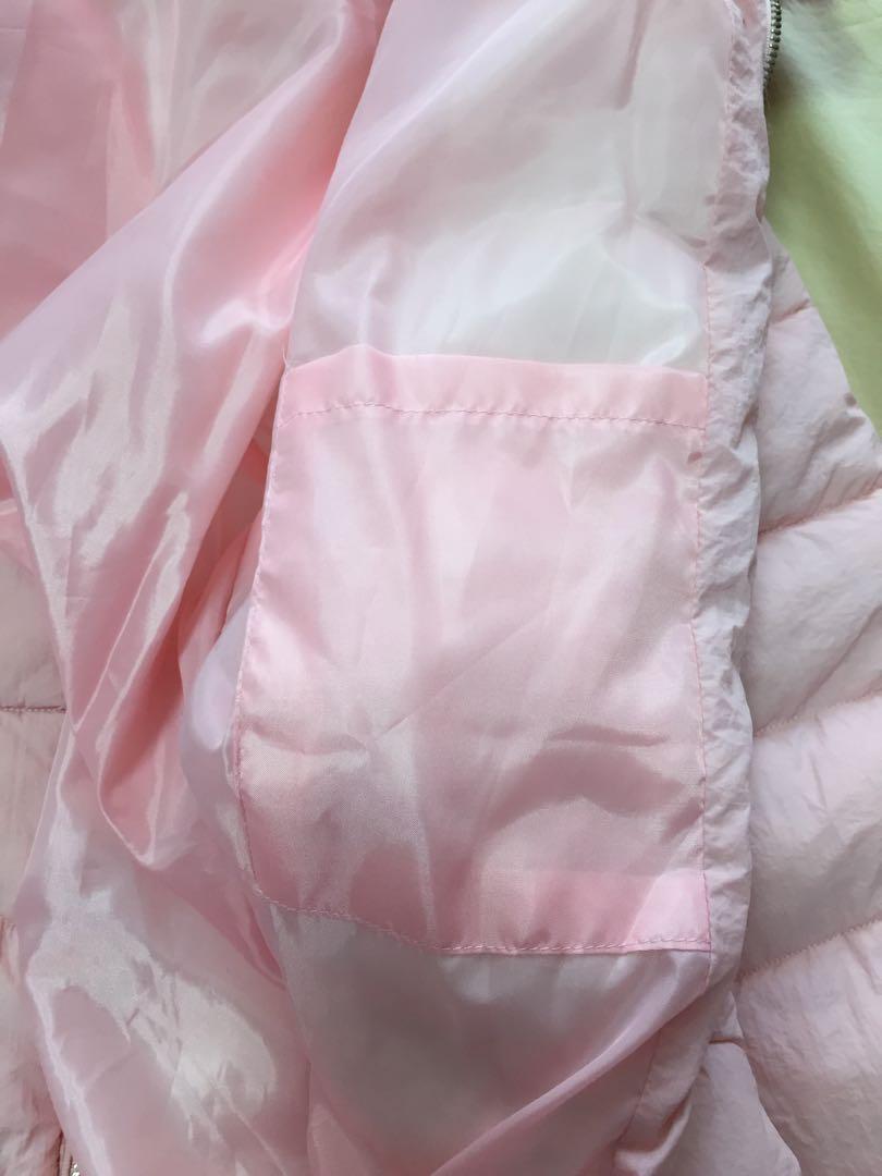 Light Pink Winter Jacket with Detachable Furry Hood, Babies & Kids ...