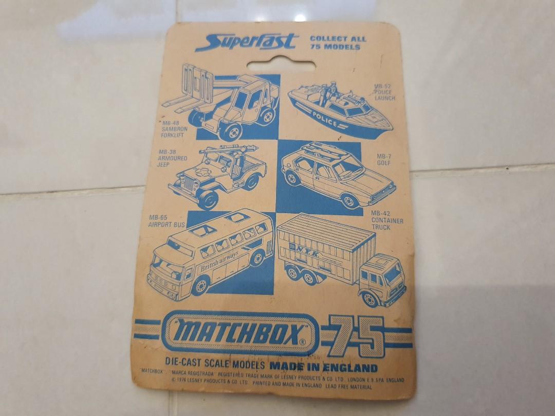 MATCHBOX 75 SUPERFAST No.56 MERCEDES BENZ 450 SEL, Hobbies & Toys, Toys ...