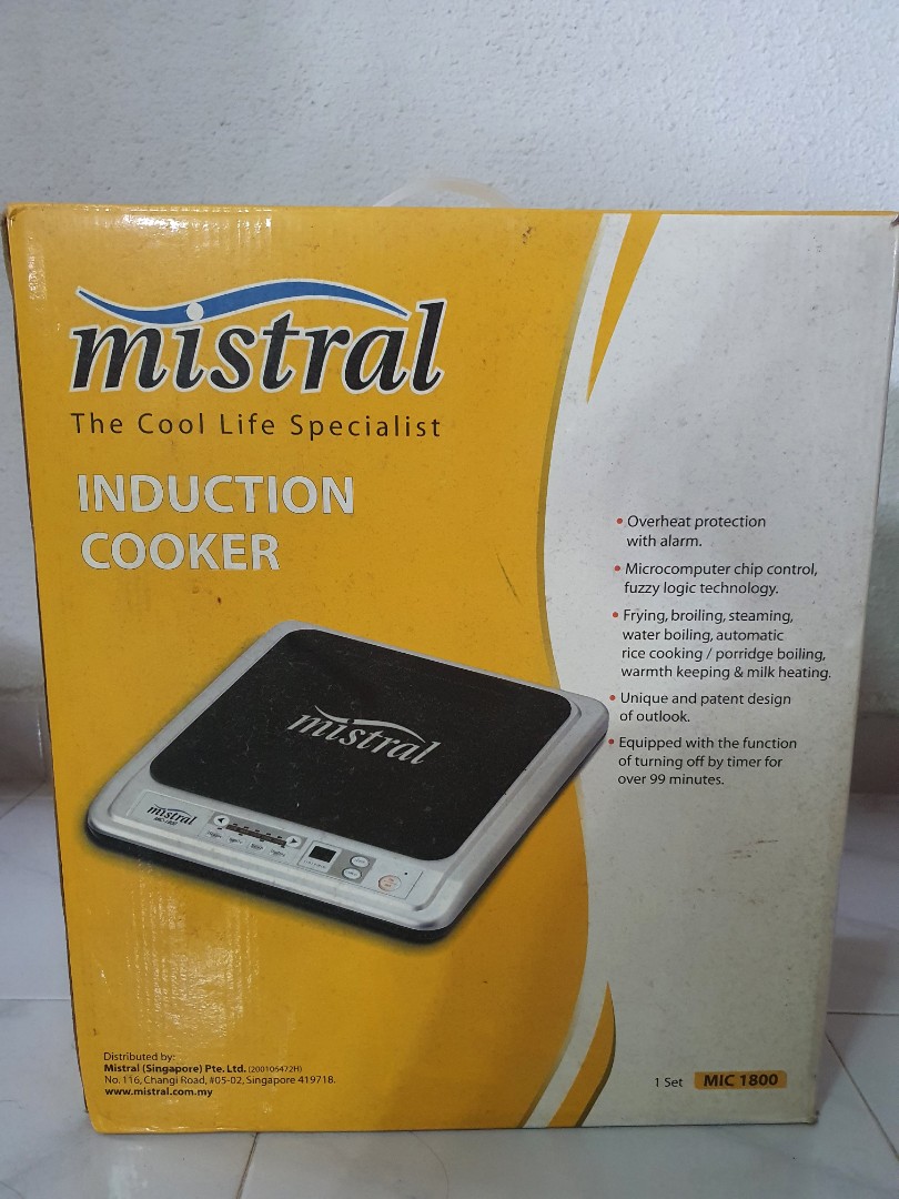 Mistral Induction Cooker MIC1800, TV & Home Appliances, Kitchen ...