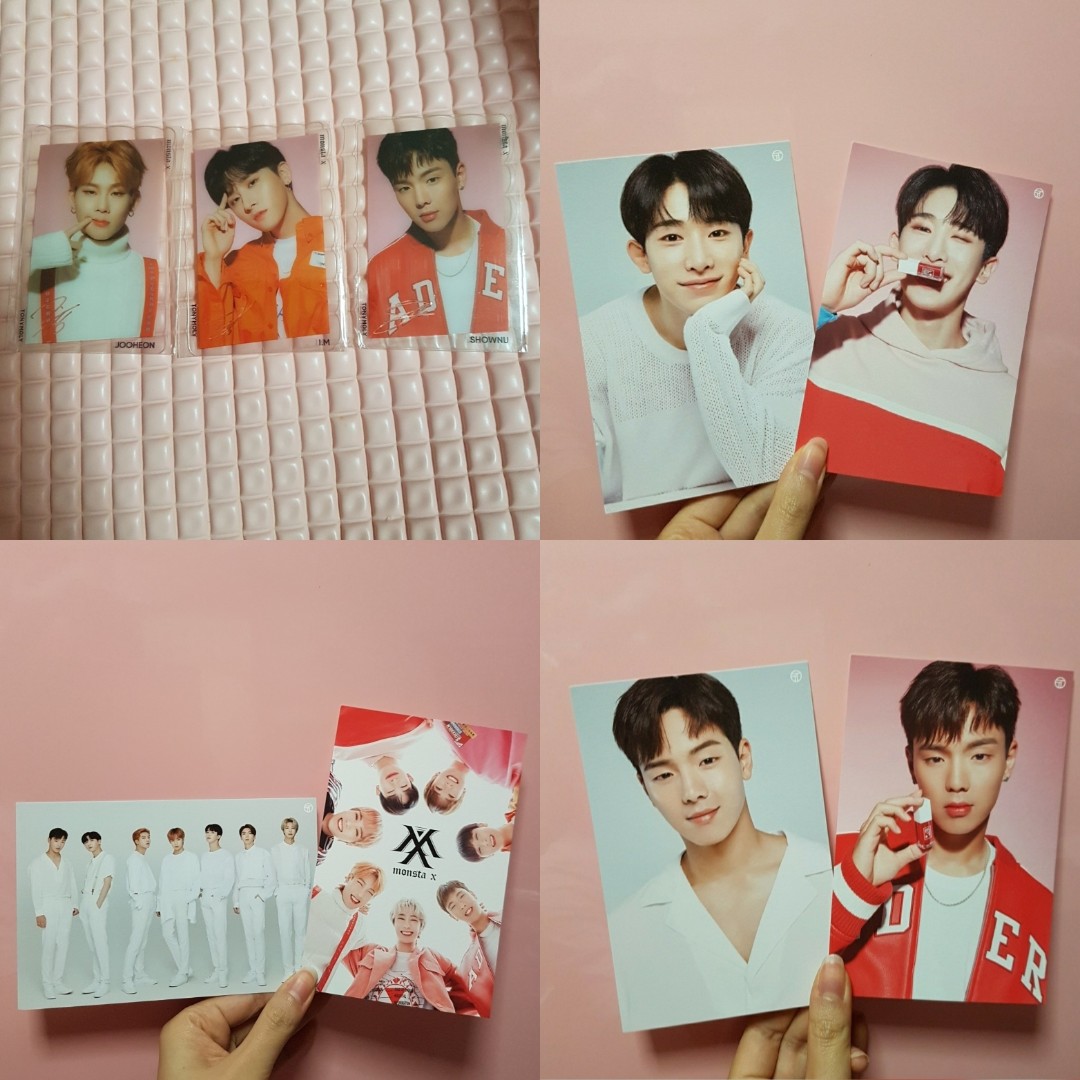 Monsta X Tony Moly Lip Tint PC Photocard Postcard Printed signature ...