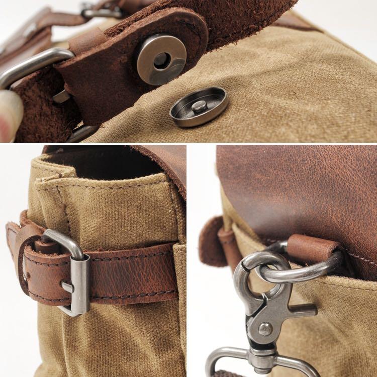 Motorcycle Pannier Messenger Bag saddlebag side for Harley Triumph Mutt ...