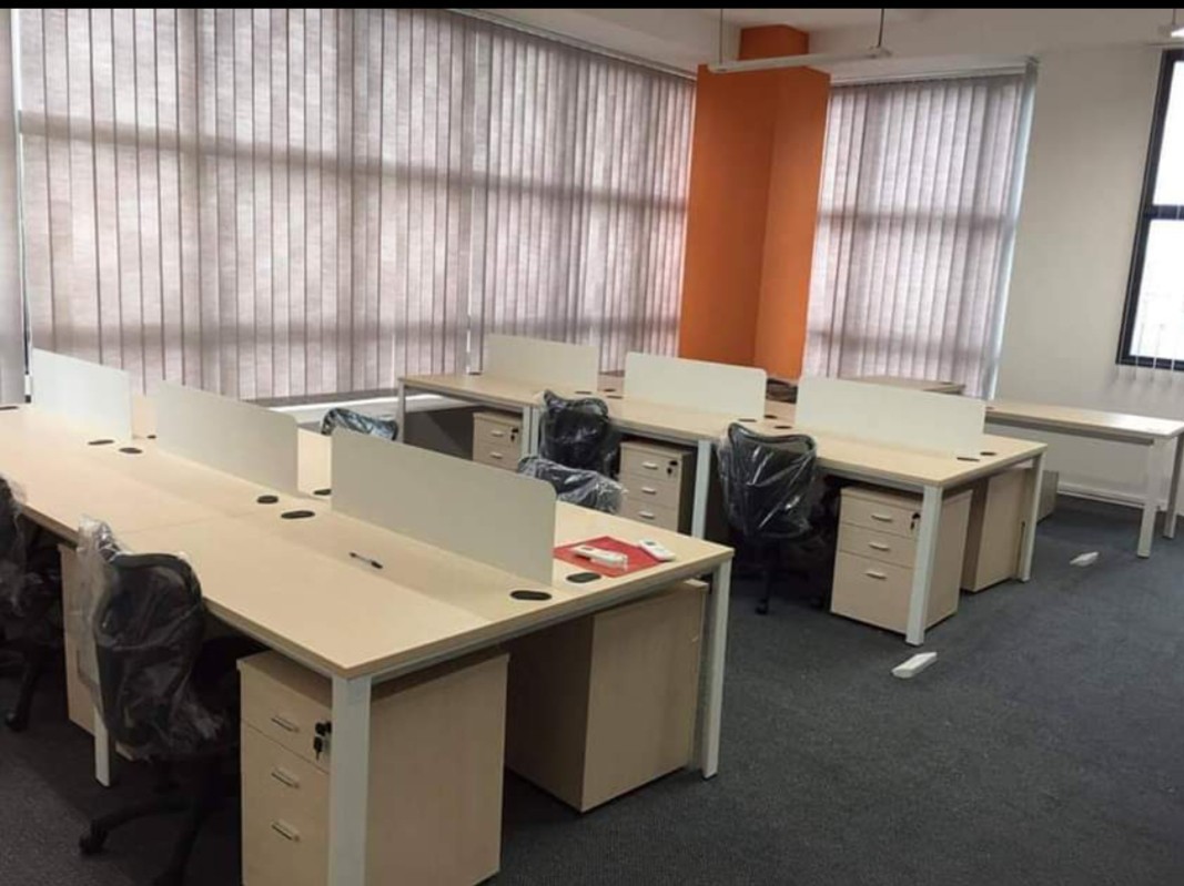 Office Linear Workstation, Furniture & Home Living, Office Furniture ...