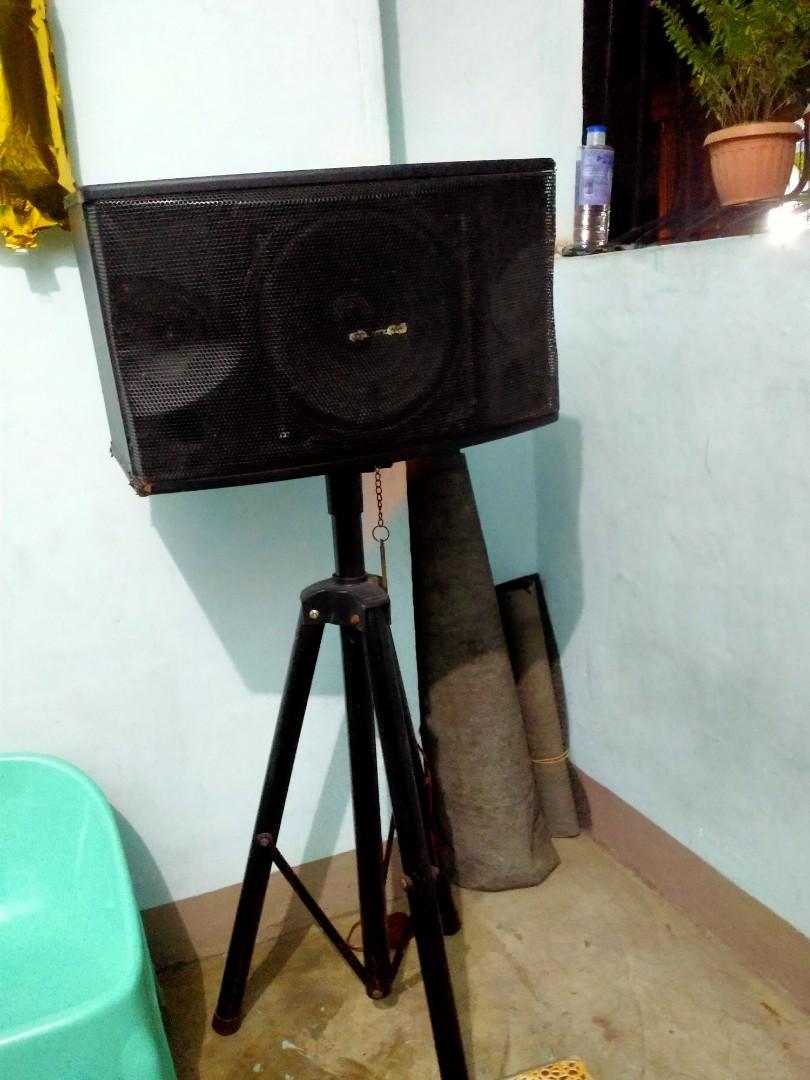 Okaya amplifier with speaker konzert heavy duty stand, Audio, Soundbars ...