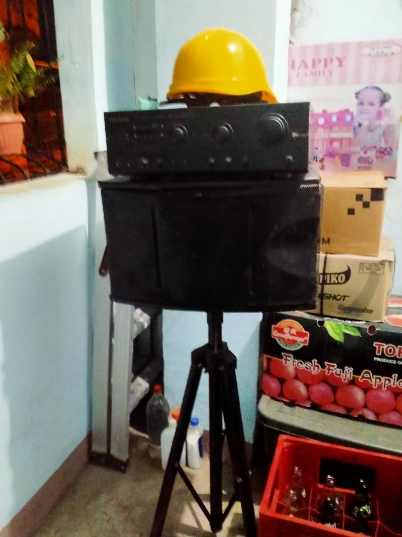 Okaya amplifier with speaker konzert heavy duty stand, Audio, Soundbars ...