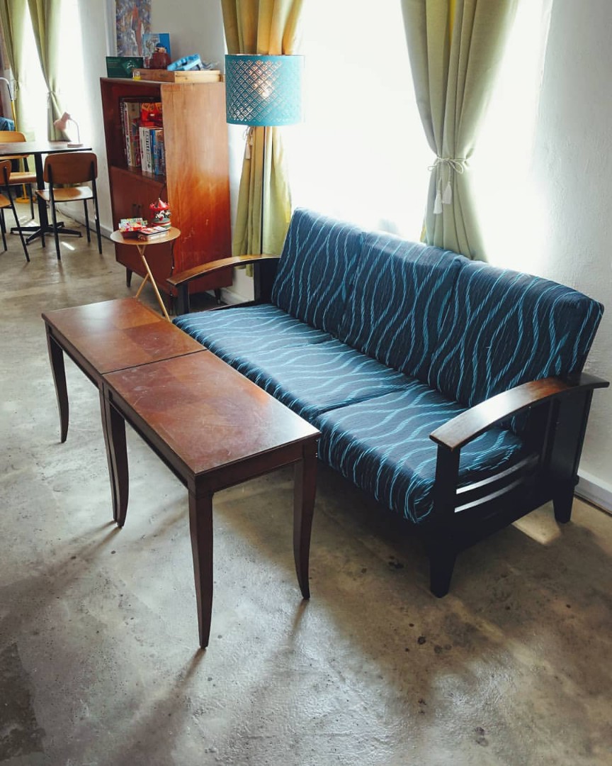 Vintage Pak Awang 3-seater Sofa, Furniture, Sofas on Carousell