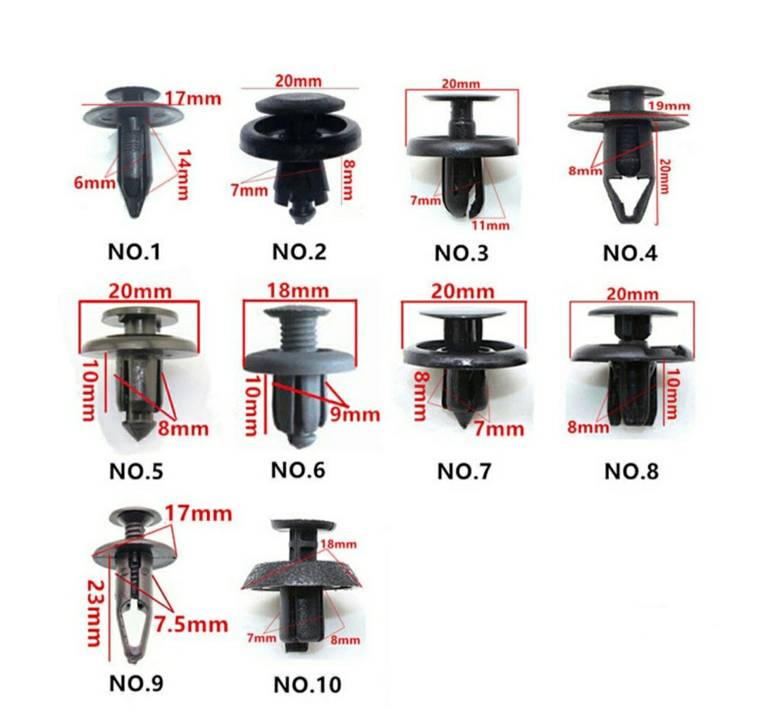 Plastic rivet, Motorcycles, Motorcycle Accessories on Carousell