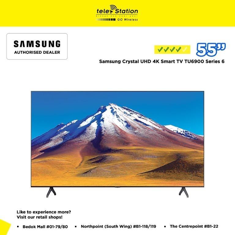 Samsung 55inch Crystal UHD 4K Smart TV TU6900, TV & Home Appliances, TV ...