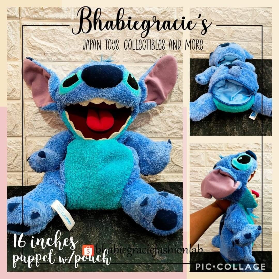 Stitch Hand Puppet with pouch from Japan, Hobbies & Toys, Toys & Games ...