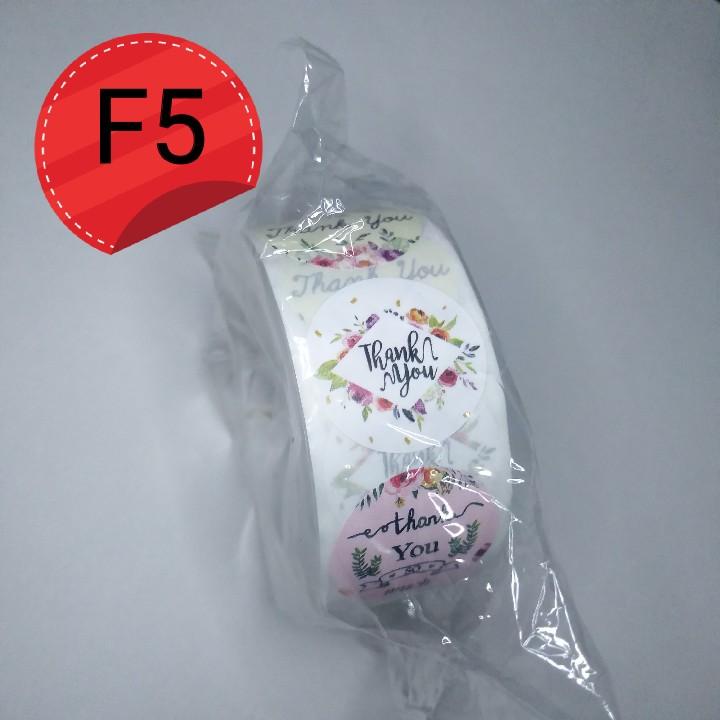 Thank you stickers (floral + border), Hobbies & Toys, Stationery ...