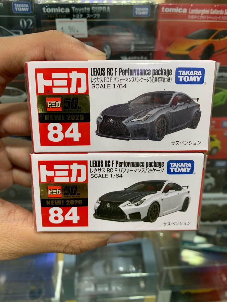 Tomica No.84 Lexus RC F Performance Package 一對 (初回連常品) (行版2021年新車貼), 興趣 ...