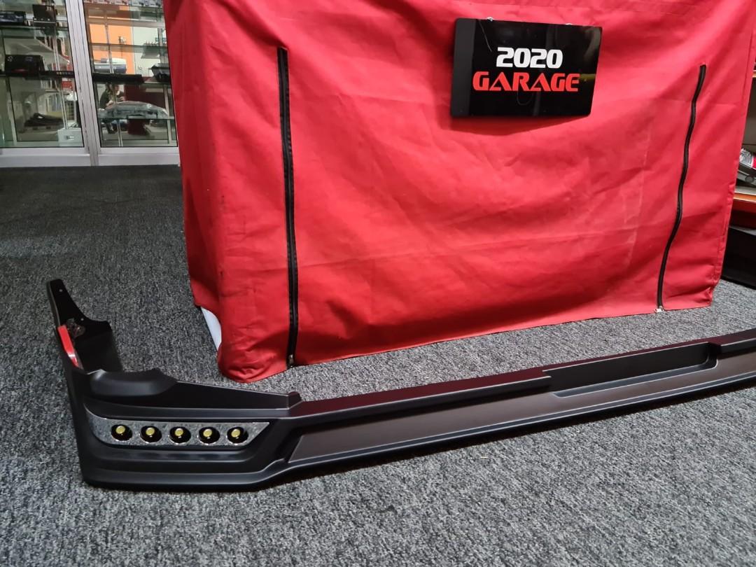 TOYOTA HIACE FRONT LIP WITH LED, Car Accessories, Accessories on Carousell