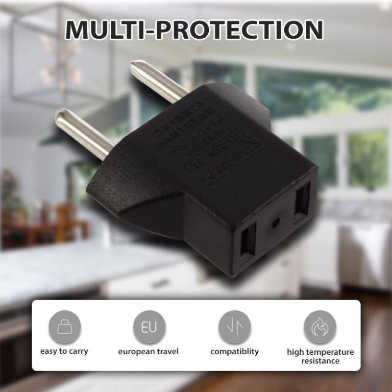 Universal 2 Pin Plug Socket Travel Adaptor US EU CHINA To Malaysia UK ...