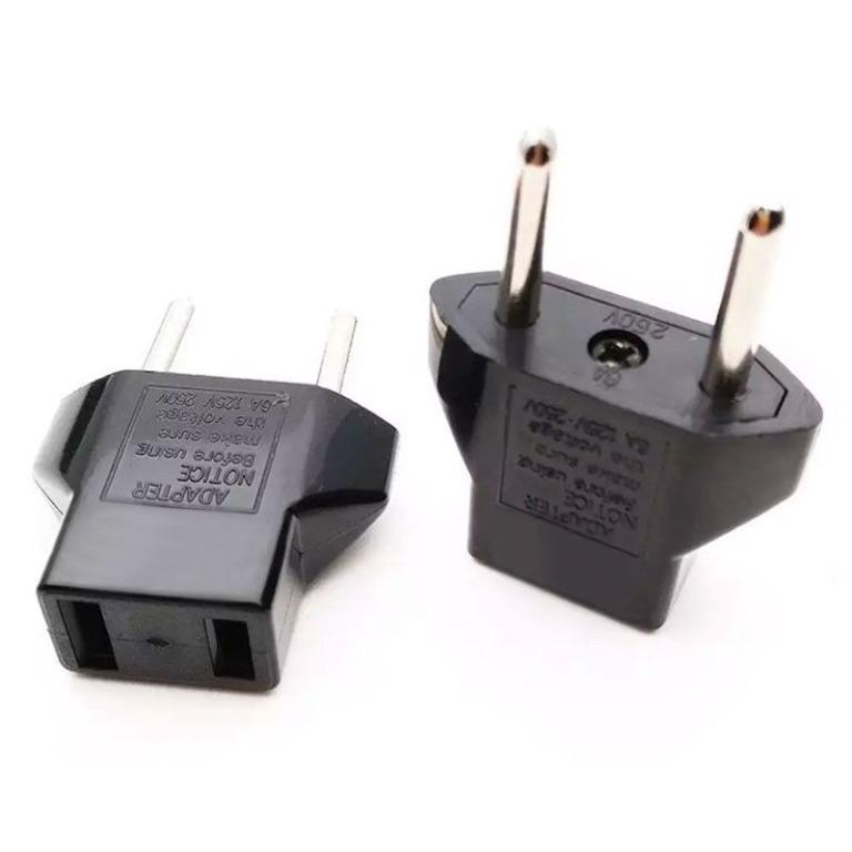 Universal 2 Pin Plug Socket Travel Adaptor US EU CHINA To Malaysia UK ...