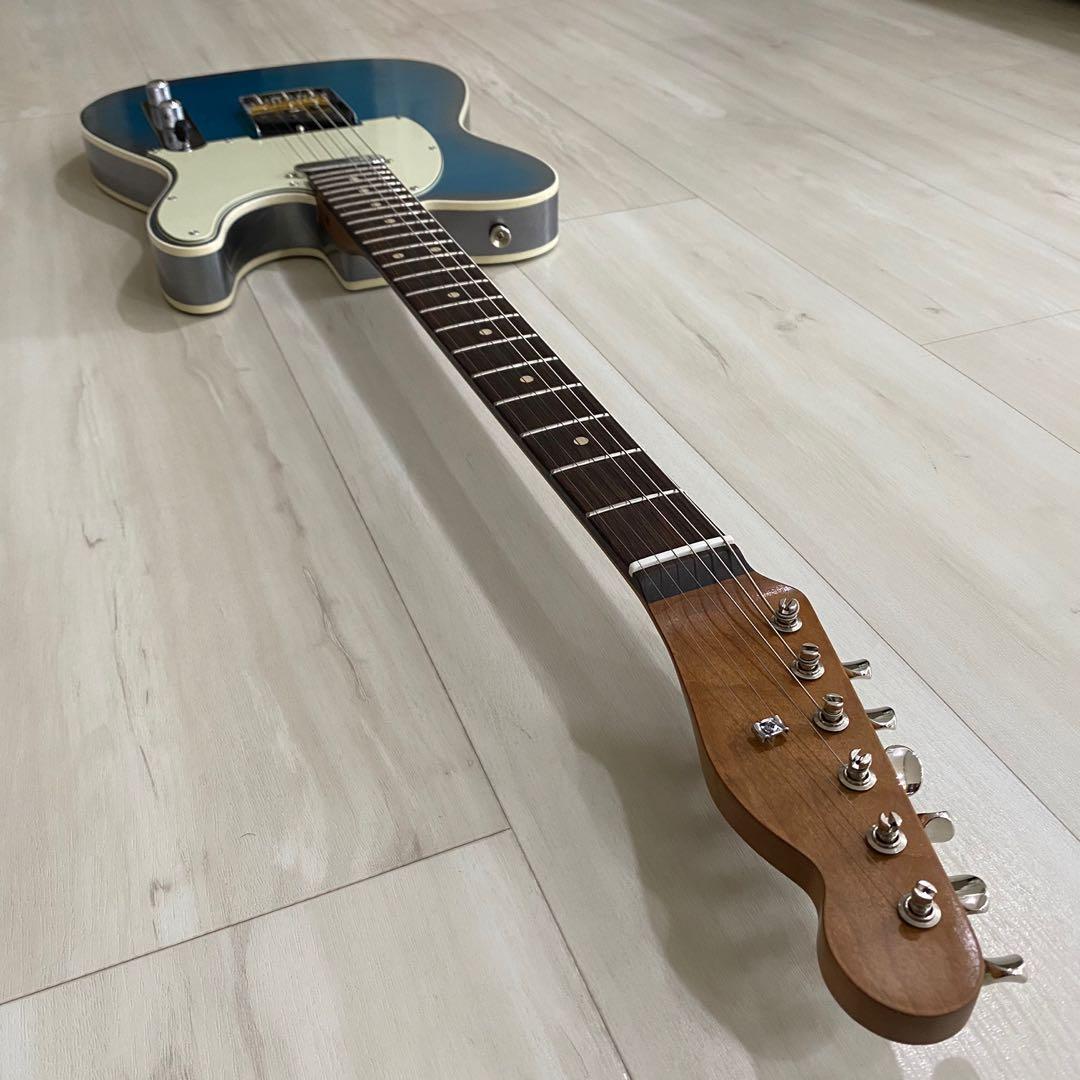 USA MJT Telecaster (Double Bound Body) Grey Mettalic Blue Burst ...