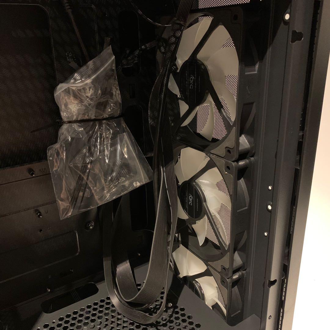 Tecware Vega L TG ATX Computer Case, w/ 4 x arc F1 RGB Fans, Front and ...