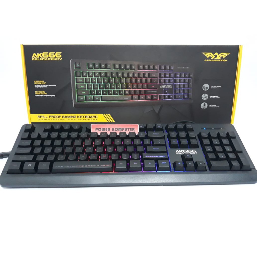Armageddon AK666 Kalashnikov Gaming RGB Keyboard., Computers & Tech ...