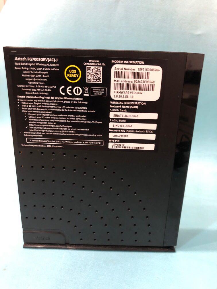 Aztech Wireless AC Modem cum Router, Electronics, Computer Parts ...