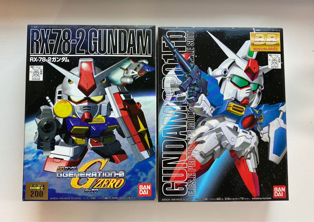 BB戰士 No. 193 GP01 Fb not G Gen & No.200 G Gen RX78-2 元祖 SD gundam Bandai 高達模型, 興趣及遊戲, 玩具 & 遊戲類 ...
