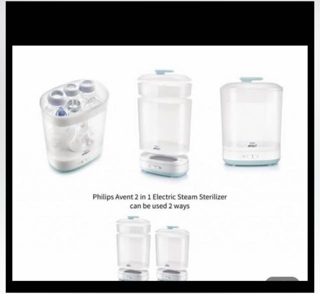 Philips Advent 2 in 1 Bottle Steam Sterilizer, Babies & Kids, Nursing ...