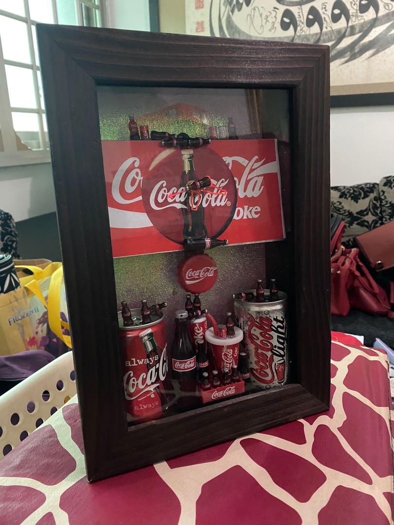 Coca cola frame clock, Hobbies & Toys, Memorabilia & Collectibles ...