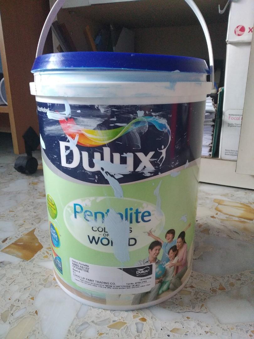 Dulux pentalite blue paint, Everything Else on Carousell