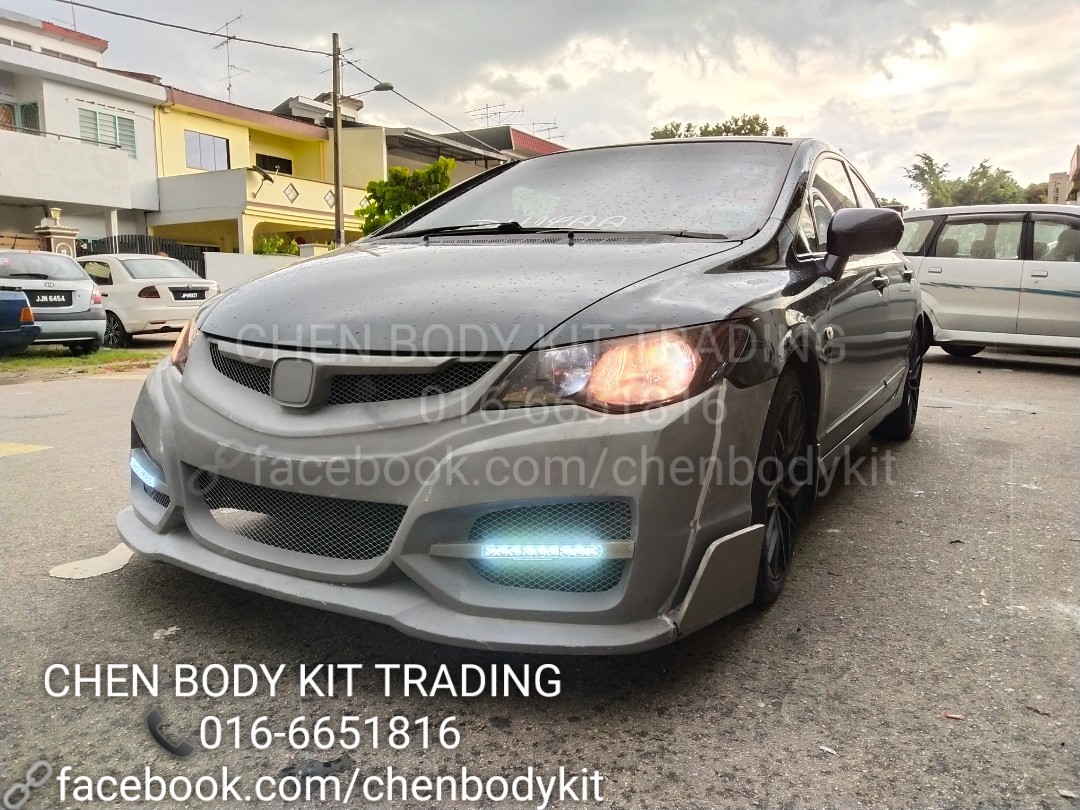 Honda Civic Fd type R 15 led front bumper Bodykit, Auto Accessories on ...