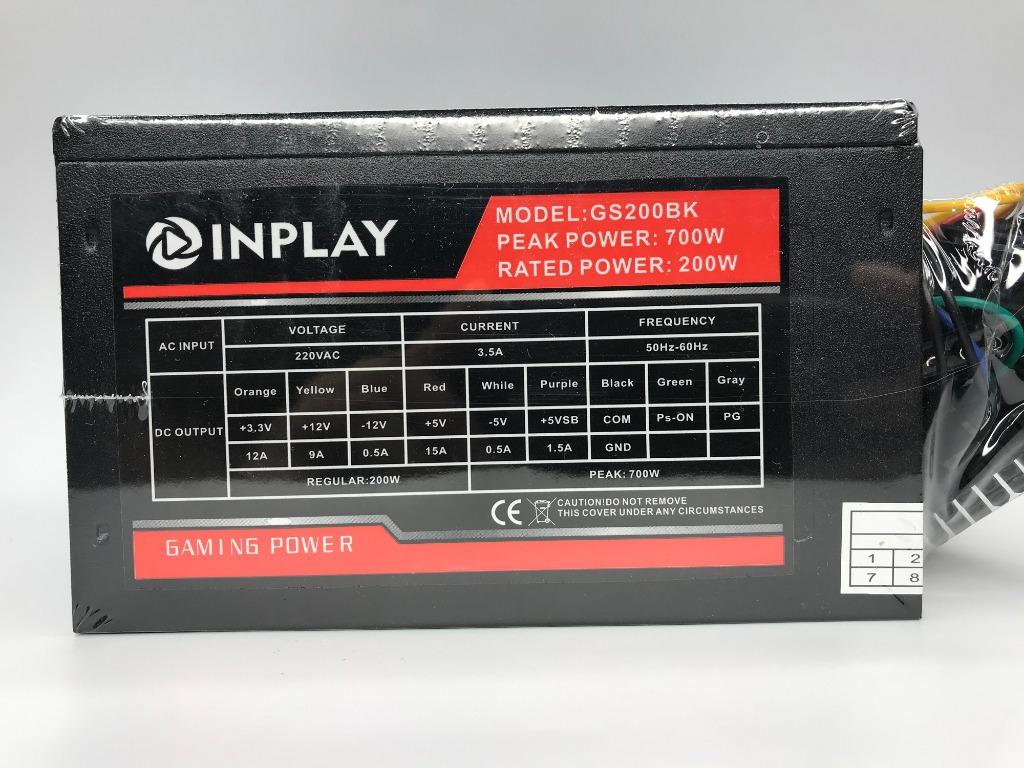 INPLAY LITE X1 MICRO ATX PC CASE + INPLAY GS200BK POWER SUPPLY UNIT ...