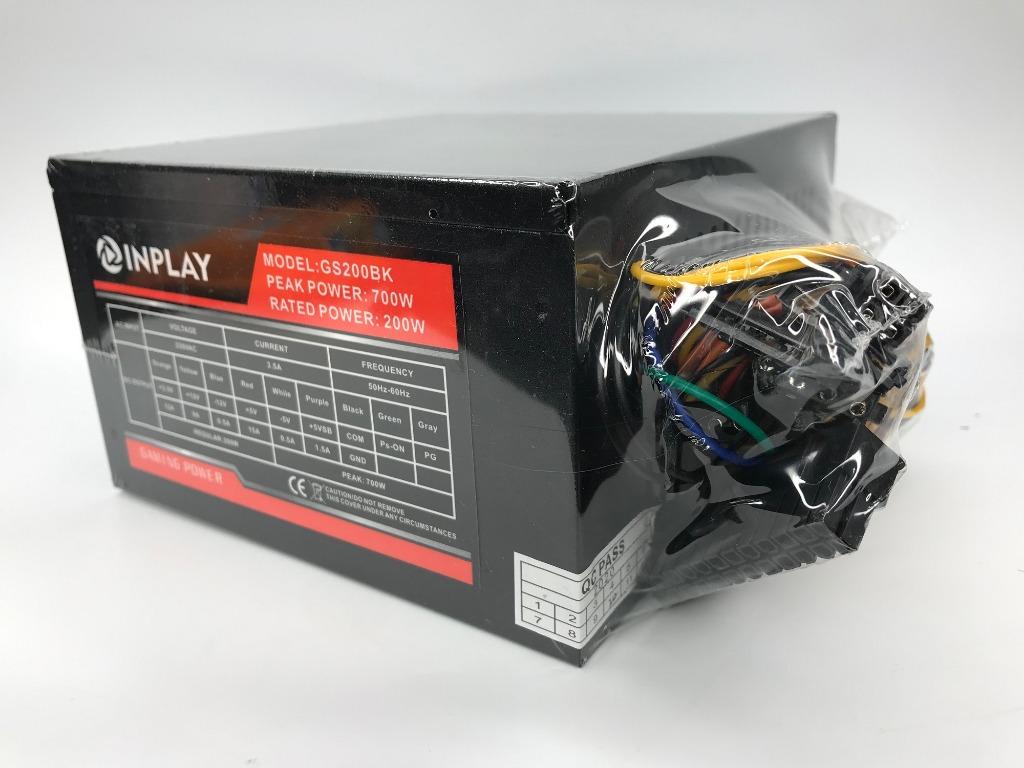 INPLAY LITE X1 MICRO ATX PC CASE + INPLAY GS200BK POWER SUPPLY UNIT ...