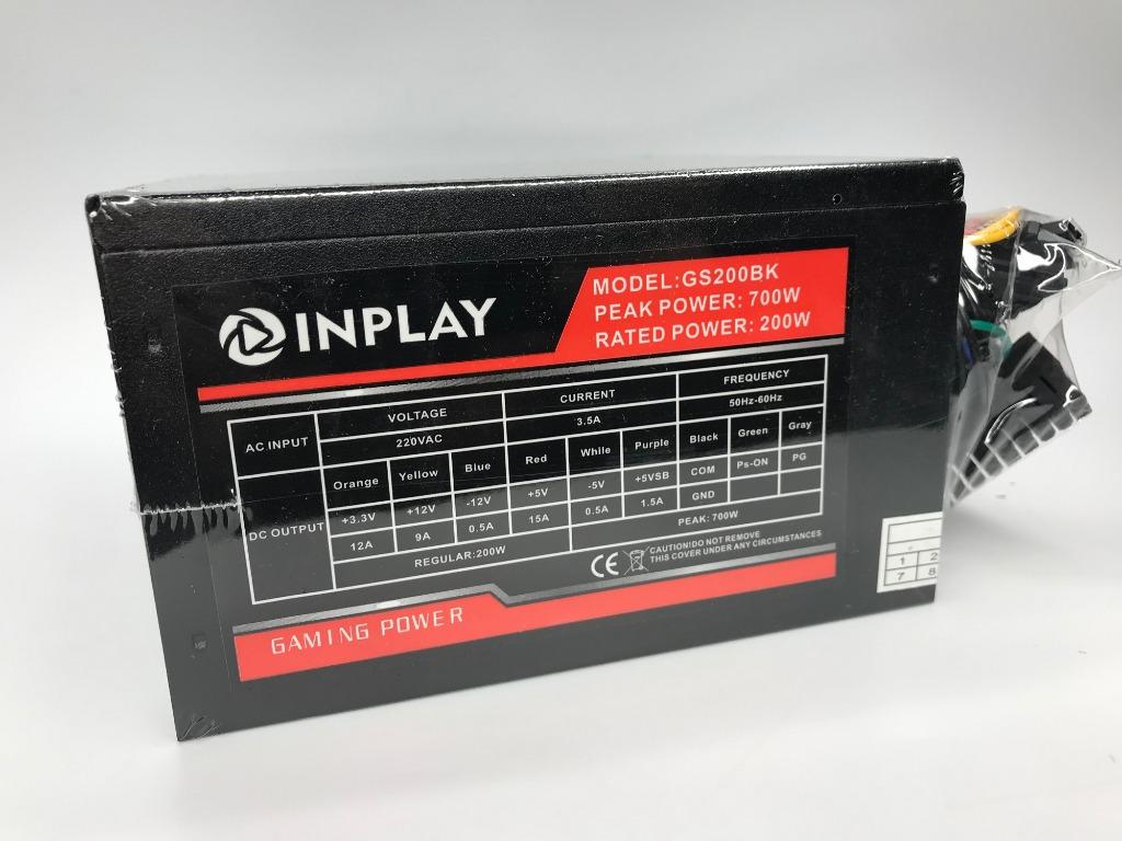 INPLAY LITE X1 MICRO ATX PC CASE + INPLAY GS200BK POWER SUPPLY UNIT ...