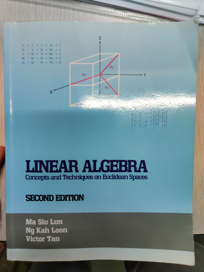 Linear algebra textbook ( NUS MA1101R), Hobbies & Toys, Books ...