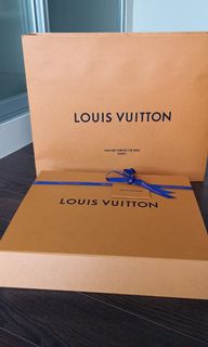 LV paper bag and box set, Luxury, Bags & Wallets, Others on Carousell